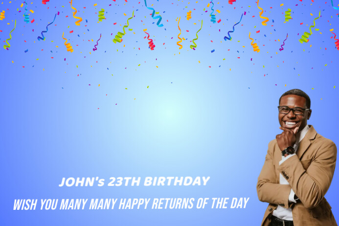 Happy Birthday Template | PosterMyWall