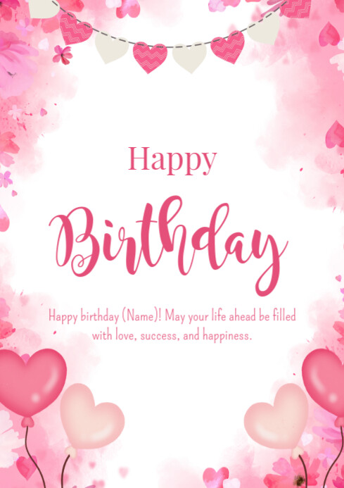 Happy Birthday Template | PosterMyWall