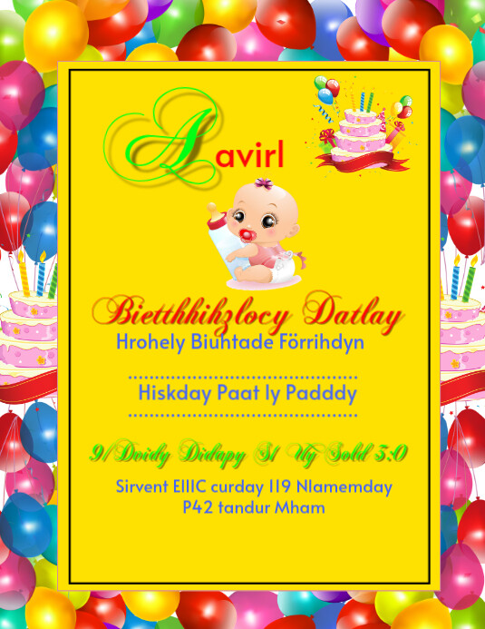 Plantilla de HAPPY BIRTHDAY | PosterMyWall