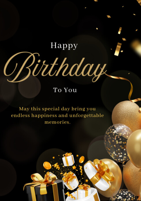 Happy birthday Template | PosterMyWall