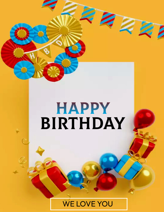 Plantilla de happy birthday design | PosterMyWall
