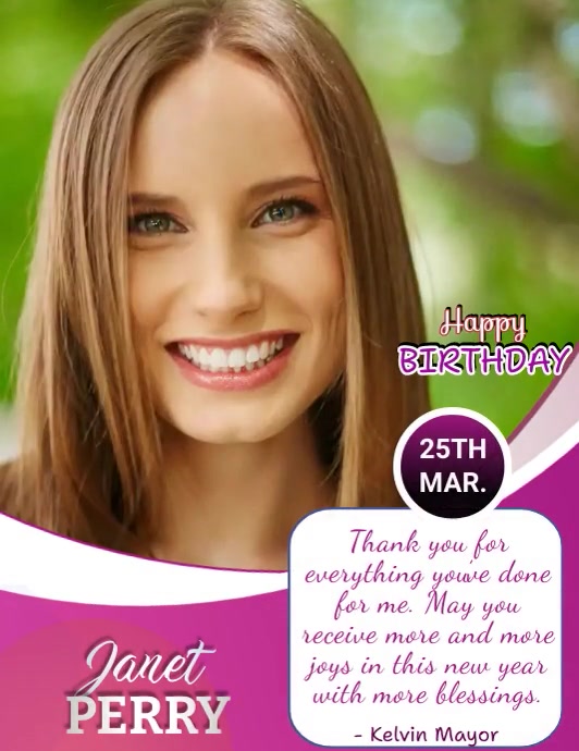 Plantilla de Happy birthday | PosterMyWall