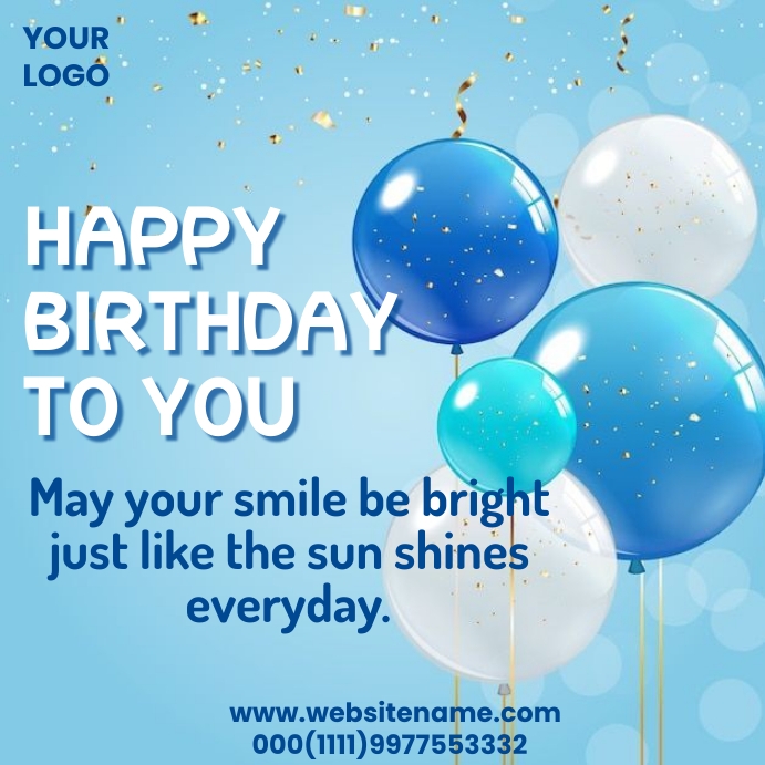 happy birthday Template | PosterMyWall