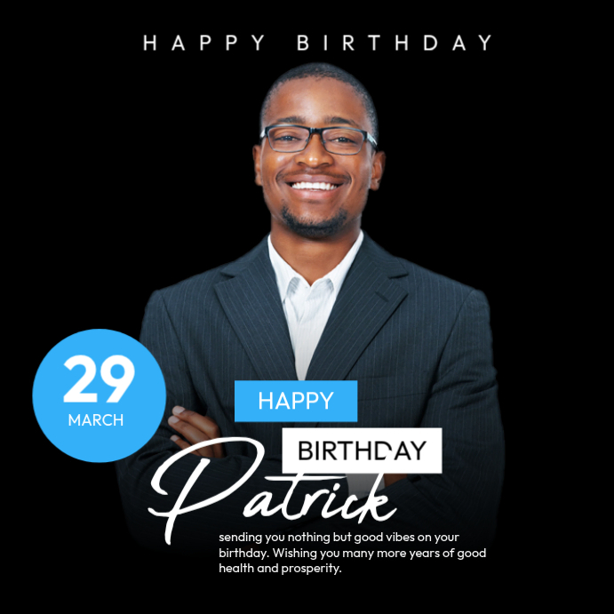 Happy Birthday Template | PosterMyWall