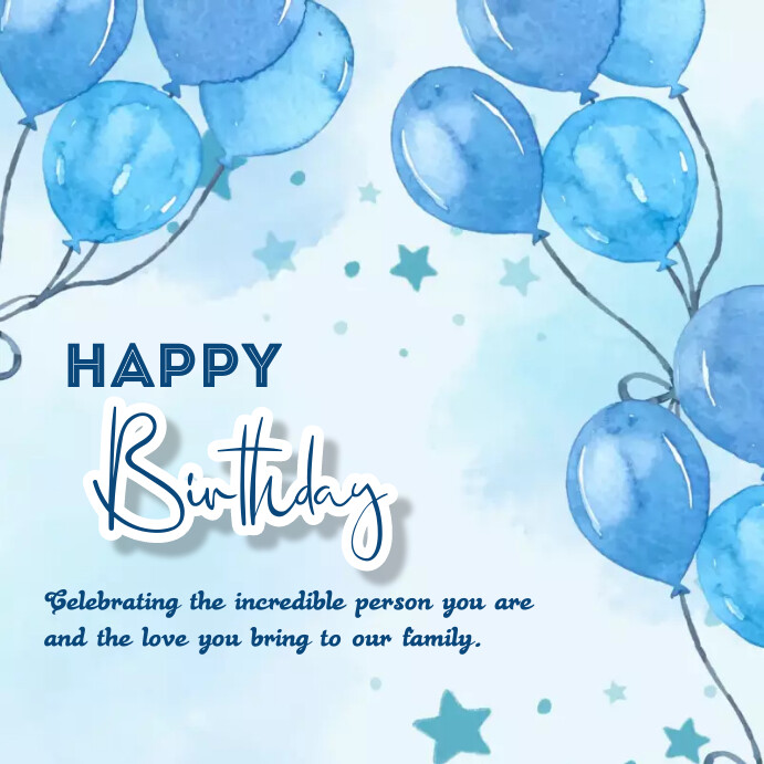 Happy Birthday Template | PosterMyWall