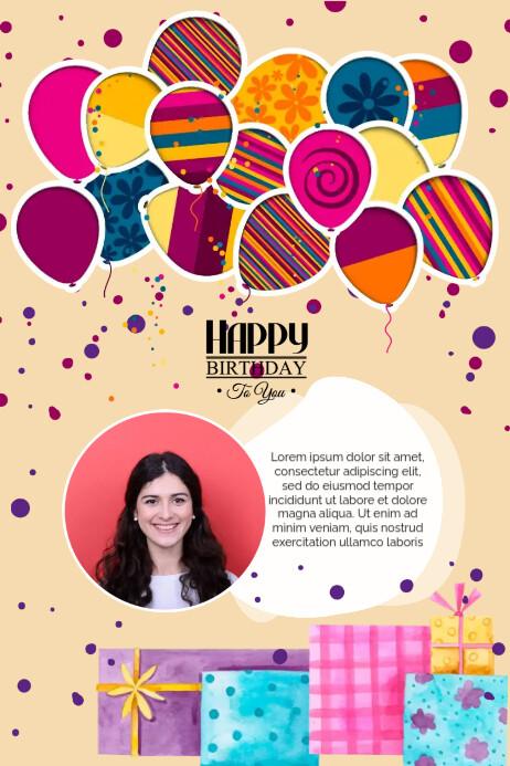Happy birthday Template | PosterMyWall