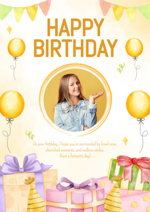 Happy birthday Template | PosterMyWall