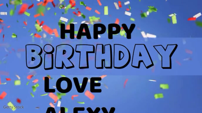 Copy of happy birthday digital display video | PosterMyWall