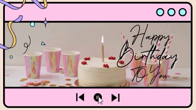 happy birthday digital display video Template | PosterMyWall