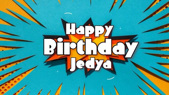 Modèle happy birthday digital display video | PosterMyWall