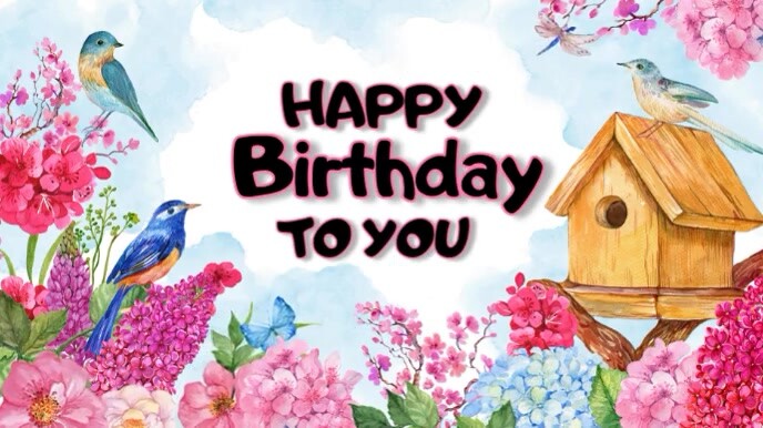 happy birthday digital display video Template | PosterMyWall