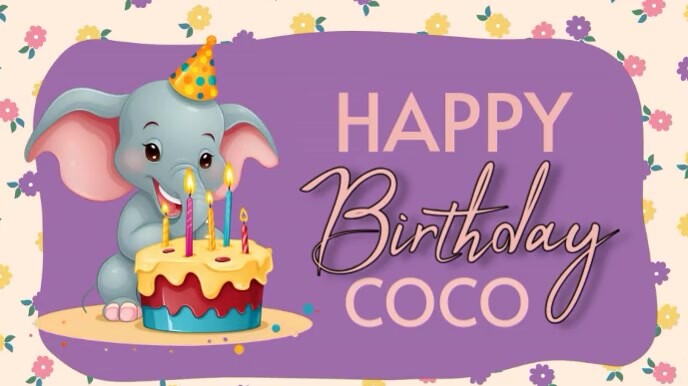 Copy of happy birthday digital display video | PosterMyWall