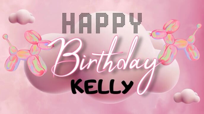 Copy of happy birthday digital display video | PosterMyWall