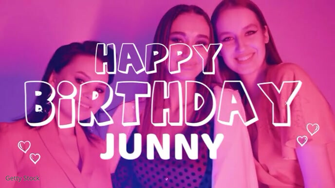 Copy of happy birthday digital display video | PosterMyWall