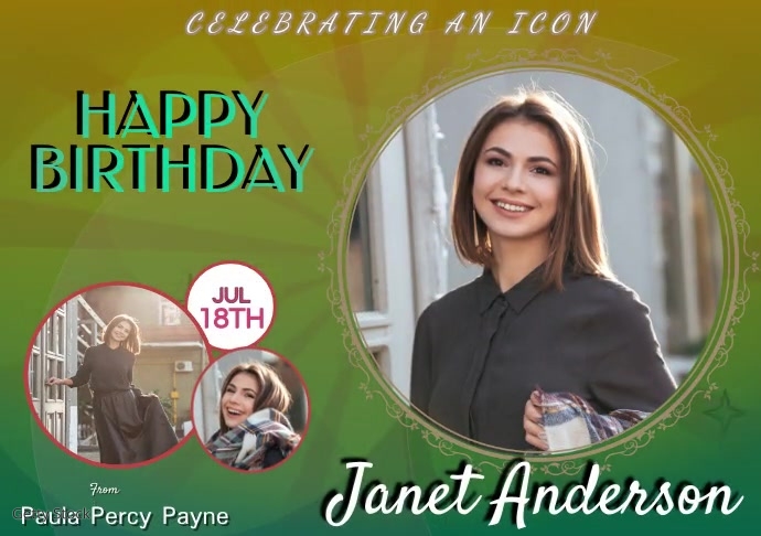 Happy Birthday Ecard Template | PosterMyWall