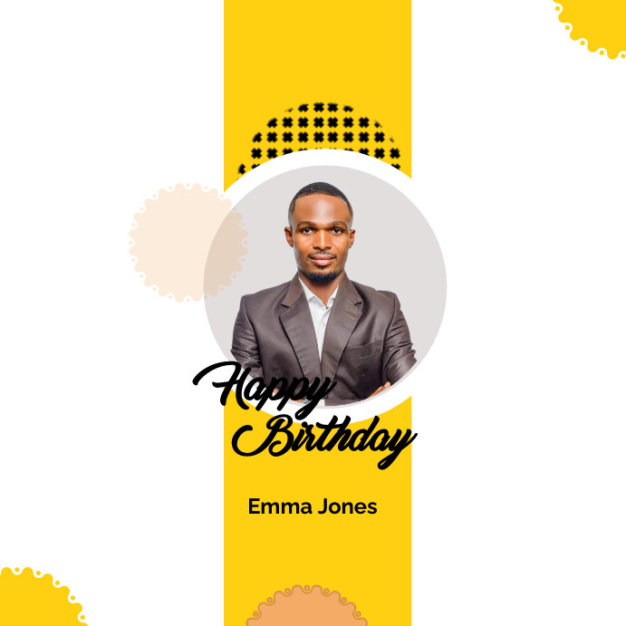 happy birthday editable design Template | PosterMyWall