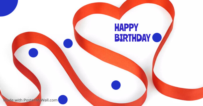 Happy birthday facebook poster Template | PosterMyWall