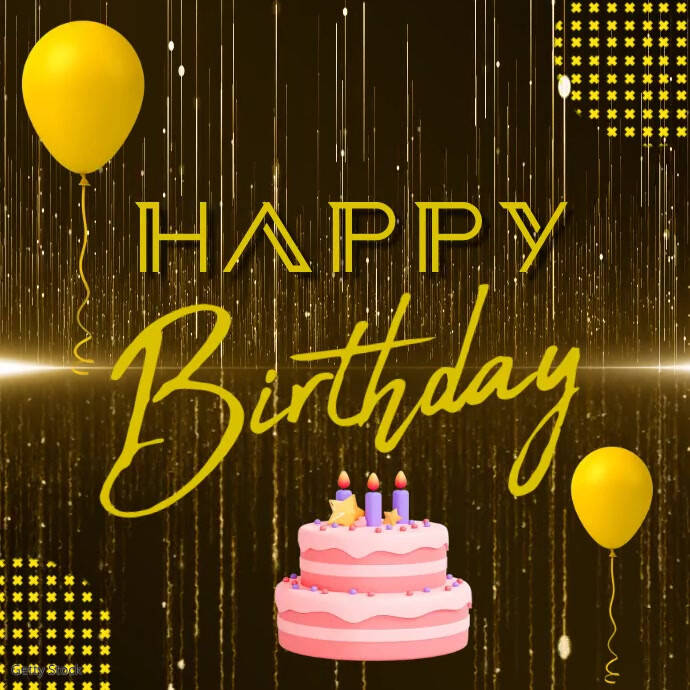 Happy Birthday firework Template | PosterMyWall