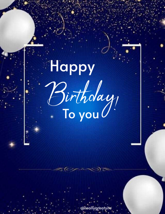 Happy birthday Flyer 2024 Template | PosterMyWall