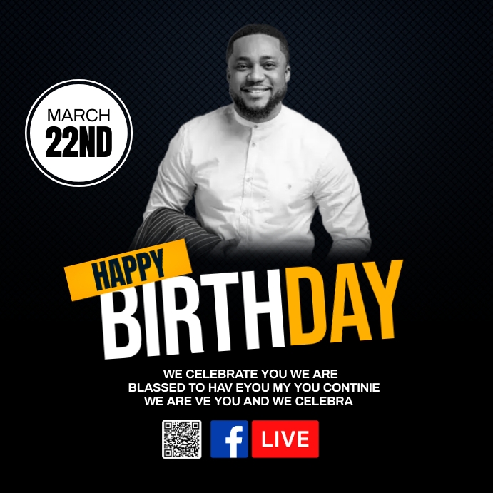 Copy of happy birthday flyer | PosterMyWall