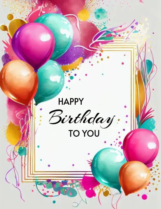 Copy of Happy Birthday flyer template 2024 | PosterMyWall