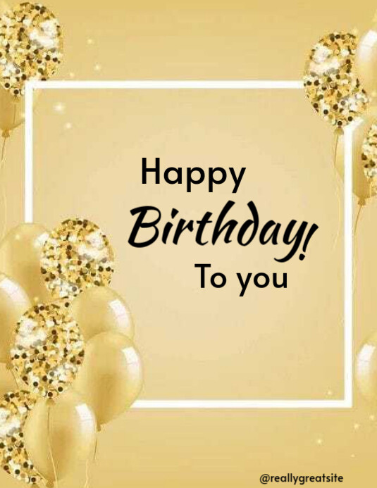 Happy Birthday Flyer Template 2024 | PosterMyWall
