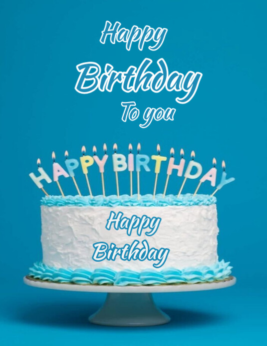 Happy Birthday Flyer template 2025 | PosterMyWall
