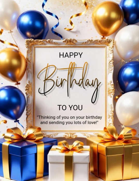 Happy Birthday Flyer Template 2026 | PosterMyWall