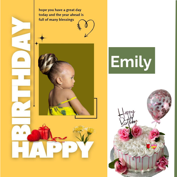 Happy birthday flyers Template | PosterMyWall