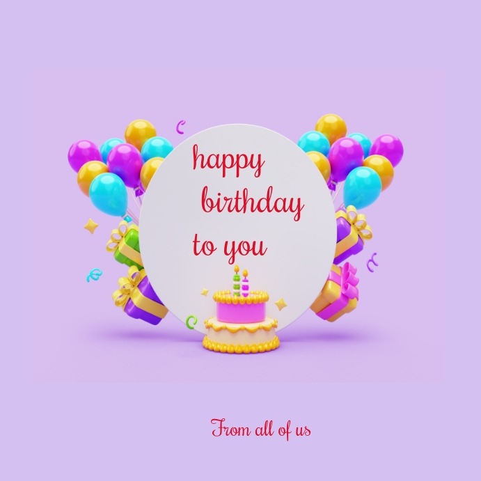 Happy birthday fonts template and poster | PosterMyWall