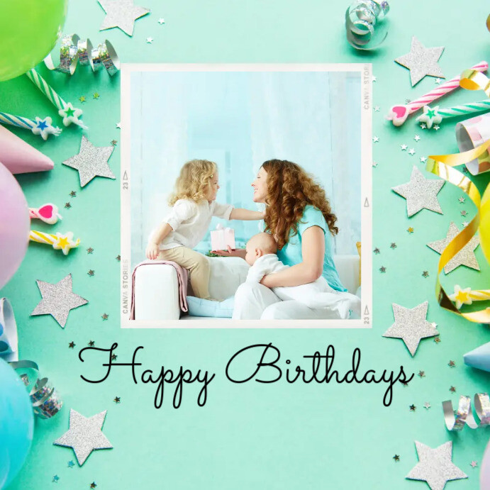 Happy Birthday Girls Template | PosterMyWall