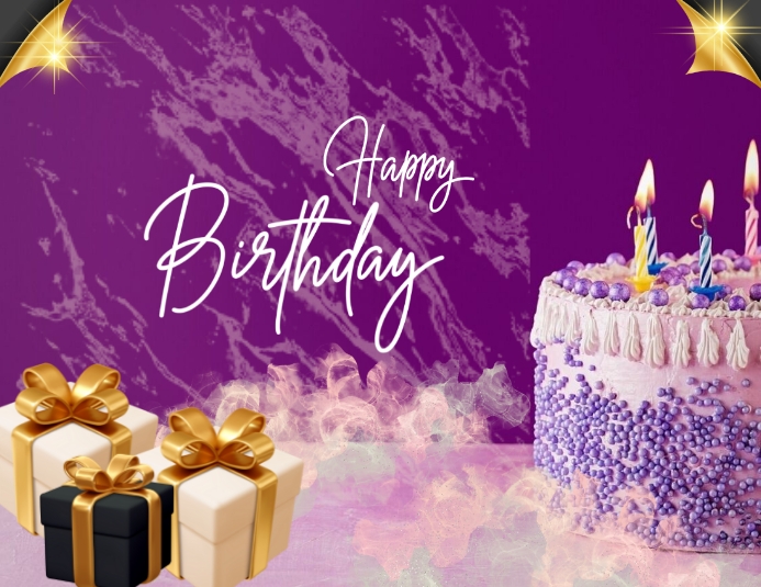 HAPPY BIRTHDAY GOLD Template | PosterMyWall