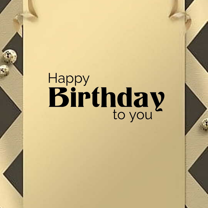 Happy birthday Golden Template | PosterMyWall