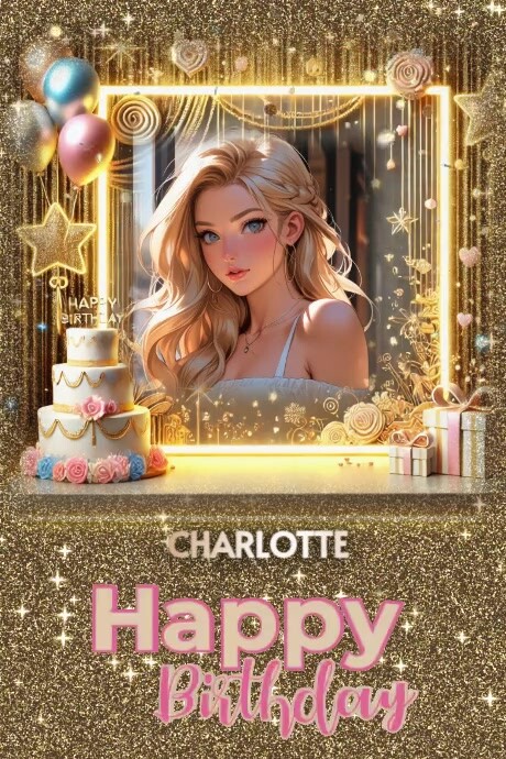 Copy of happy birthday greeting card | PosterMyWall