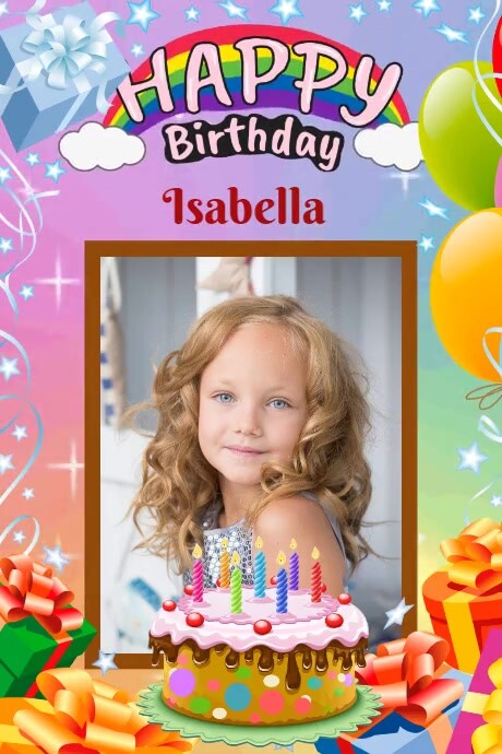 happy birthday greeting card Template | PosterMyWall