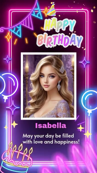 Plantilla de happy birthday greeting card | PosterMyWall