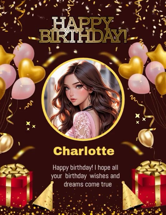 Plantilla de happy birthday greeting card | PosterMyWall