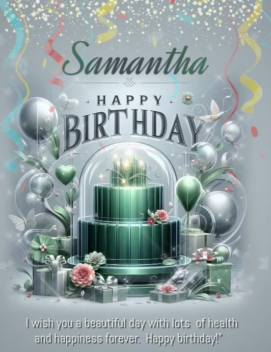 Plantilla de happy birthday greeting card | PosterMyWall