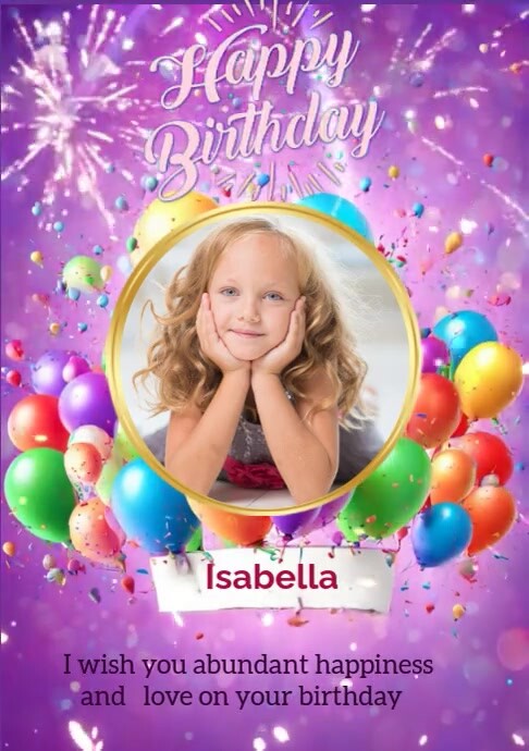 happy birthday greeting card Template | PosterMyWall