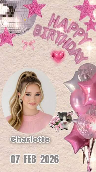 Plantilla de Happy Birthday Greeting card Video | PosterMyWall