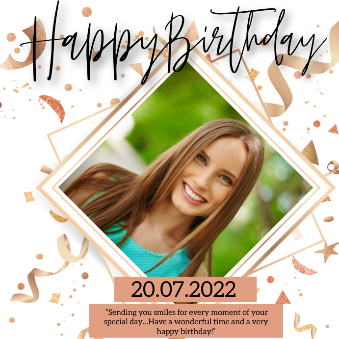 Happy Birthday INSTAGRAM DESIGN Template | PosterMyWall