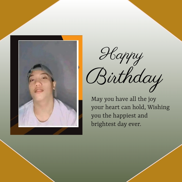 Happy birthday Instagram greeting Template | PosterMyWall