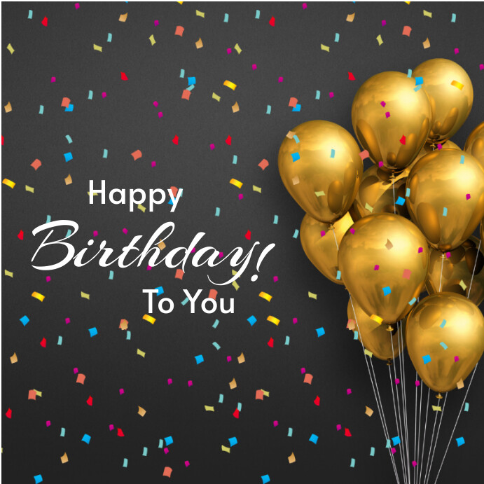 Happy Birthday Instagram Post 2024-skabelon | PosterMyWall
