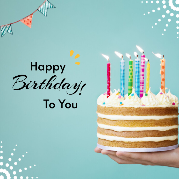 Happy Birthday Instagram Post 2024-skabelon | PosterMyWall