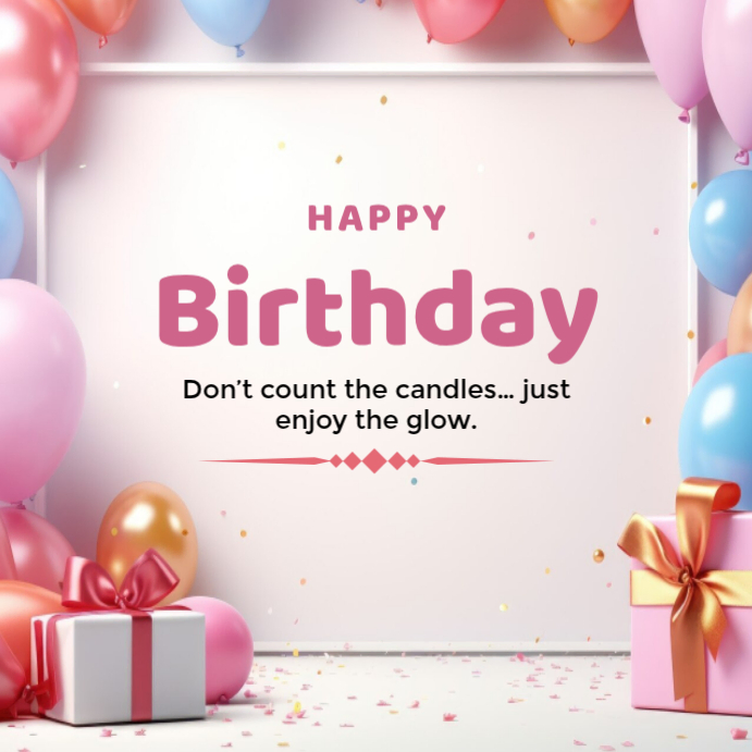 Happy birthday Instagram Post 2026 Template | PosterMyWall