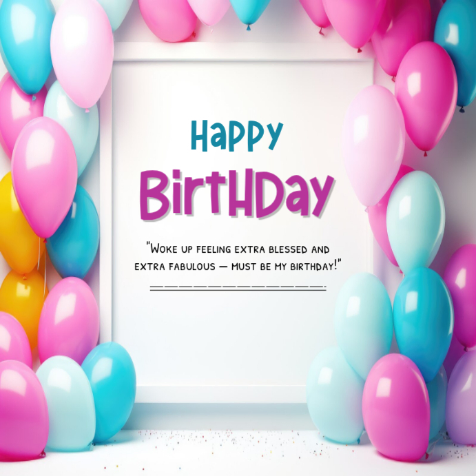Happy Birthday Instagram Post 2026 Template | PosterMyWall