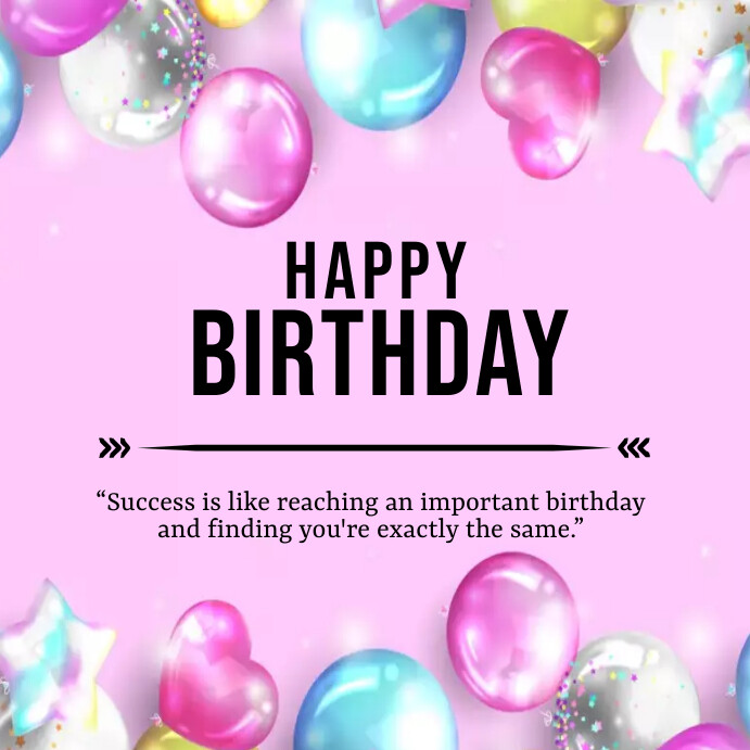 Happy Birthday Instagram post Template | PosterMyWall