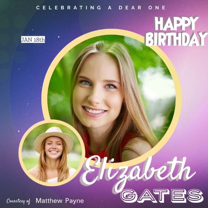 HAPPY BIRTHDAY instagram post Template | PosterMyWall