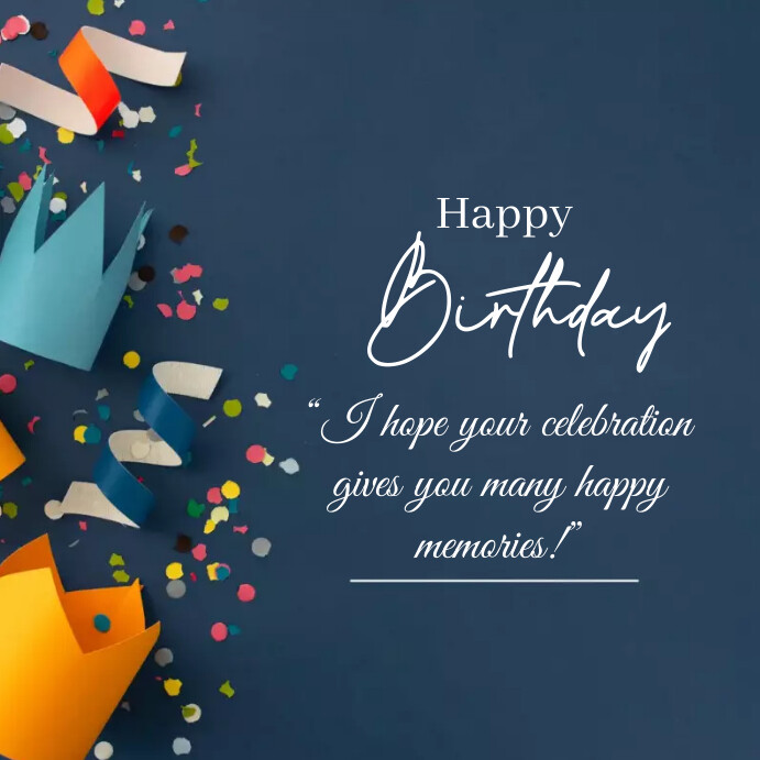 Happy Birthday Instagram Post Template | PosterMyWall