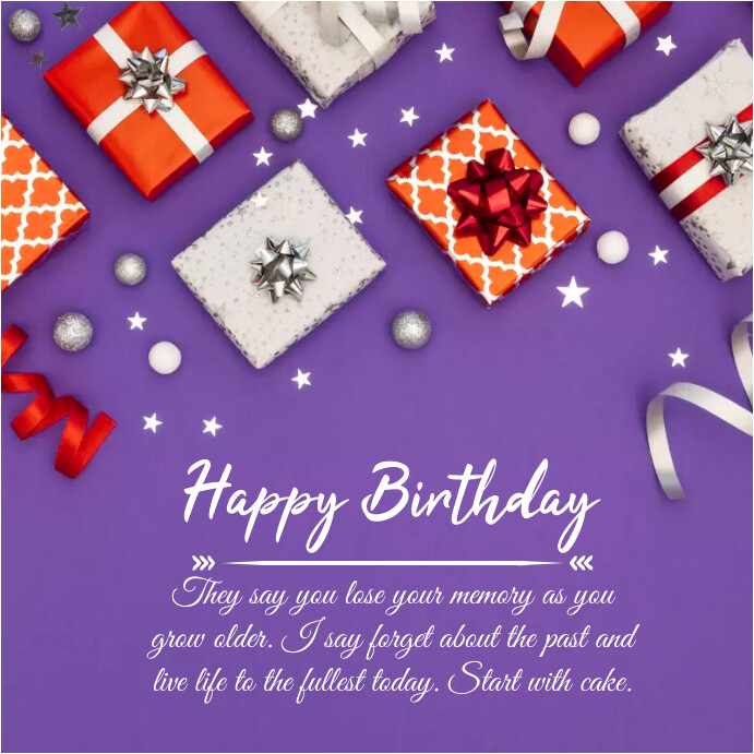 Happy Birthday Instagram post Template | PosterMyWall